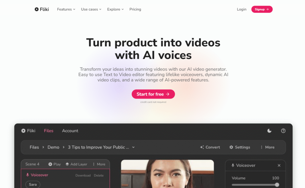 Fliki: The Foremost Text-to-Video Tool with AI Voices