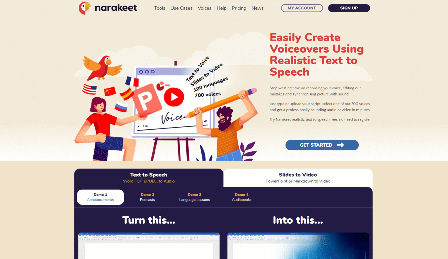 Narakeet: The Future of Voiceovers with AI Text-to-Audio Tool