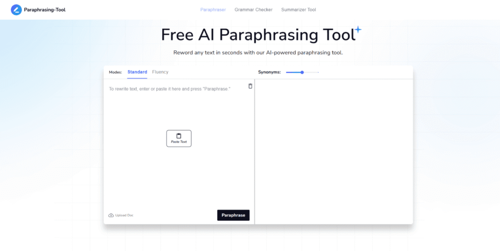 Paraphrasing Tool: AI Paraphrase, Grammar, and Summarizer Solution in 2025