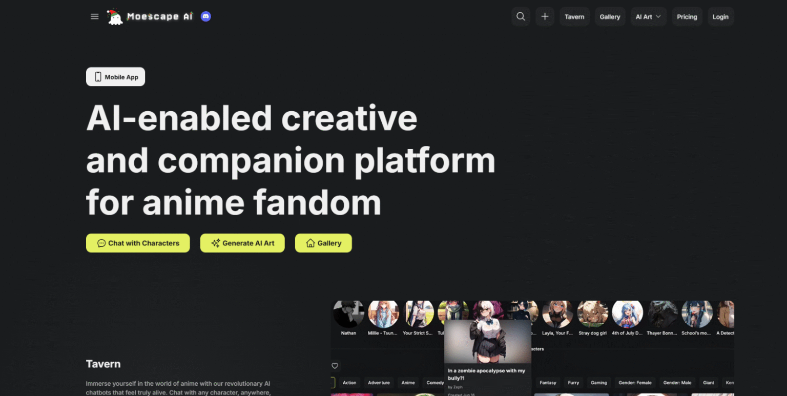 Moescape AI Review: Features, Pricing, and Alternatives 2025