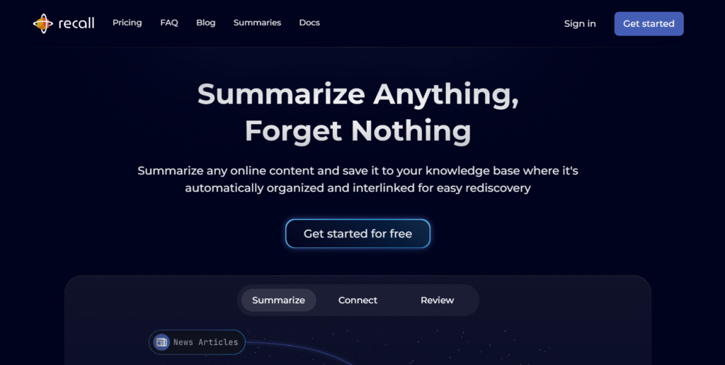 Recall Review: Features, Pricing, and Alternatives 2025