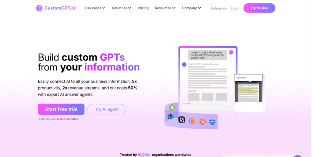 CustomGPT.ai Review: Features, Pricing, and Alternatives 2025